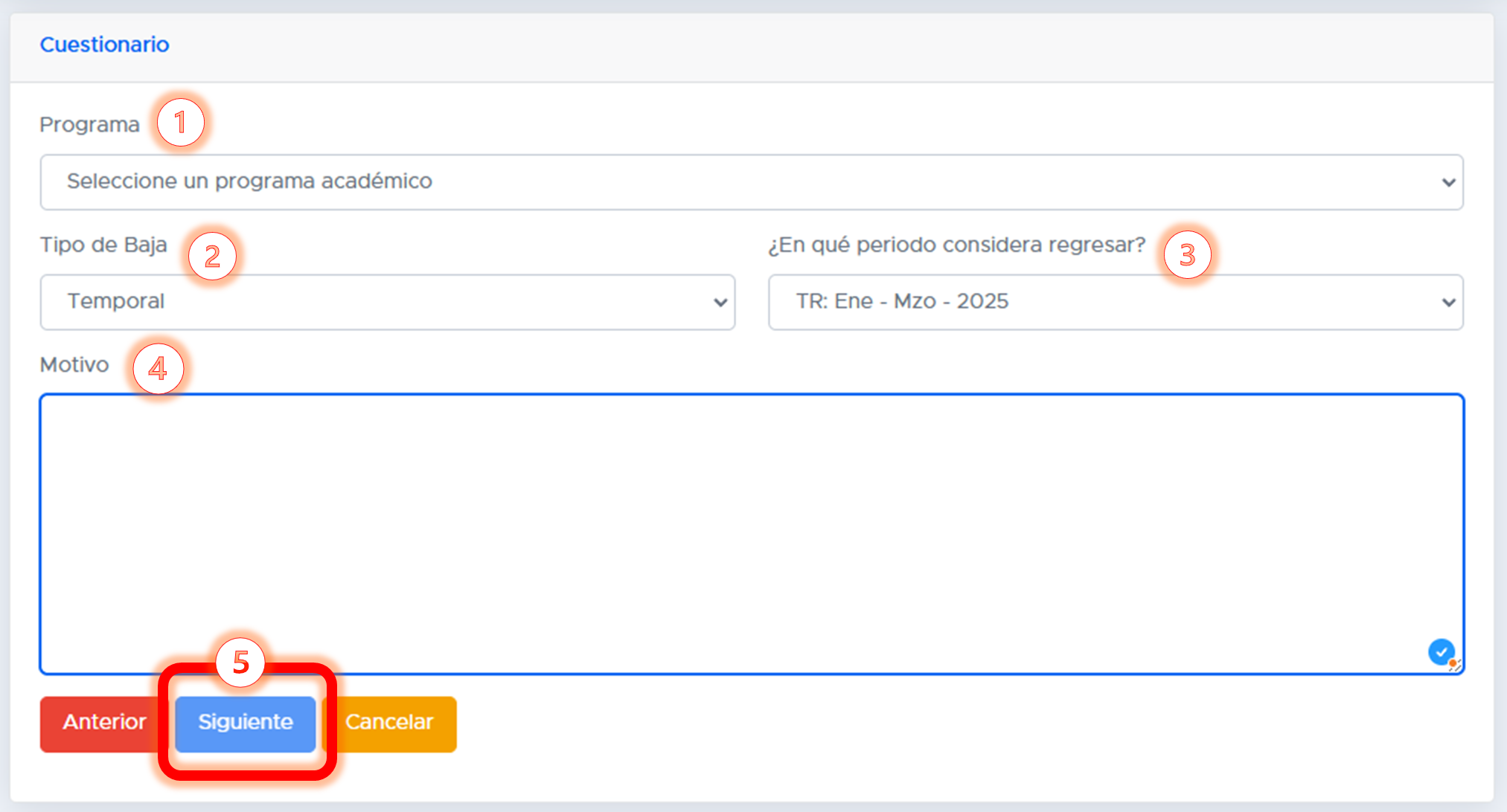 ¿Cómo solicitar una baja? – UAG High School